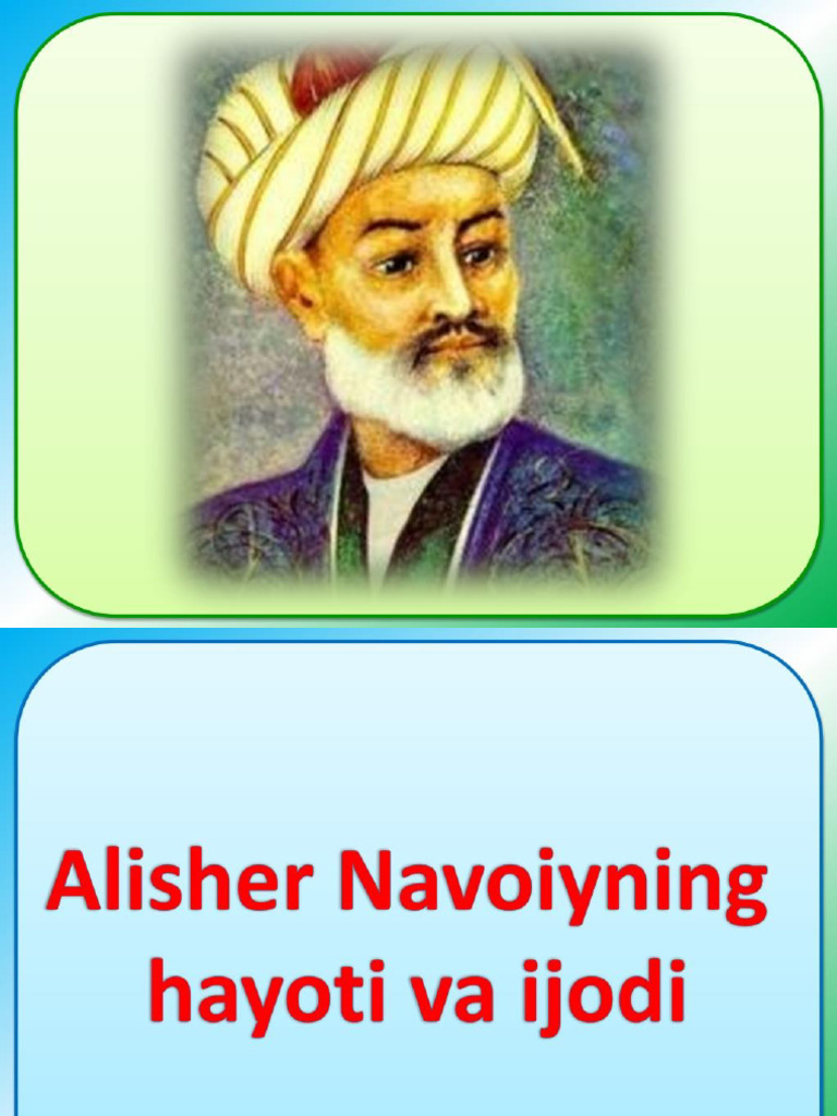 Alisher Navoiy | PDF