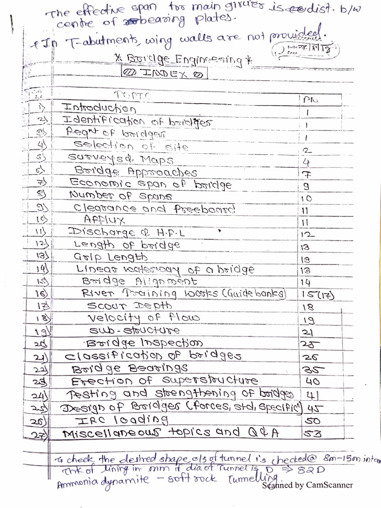 Bridge Engineering Notes | PDF