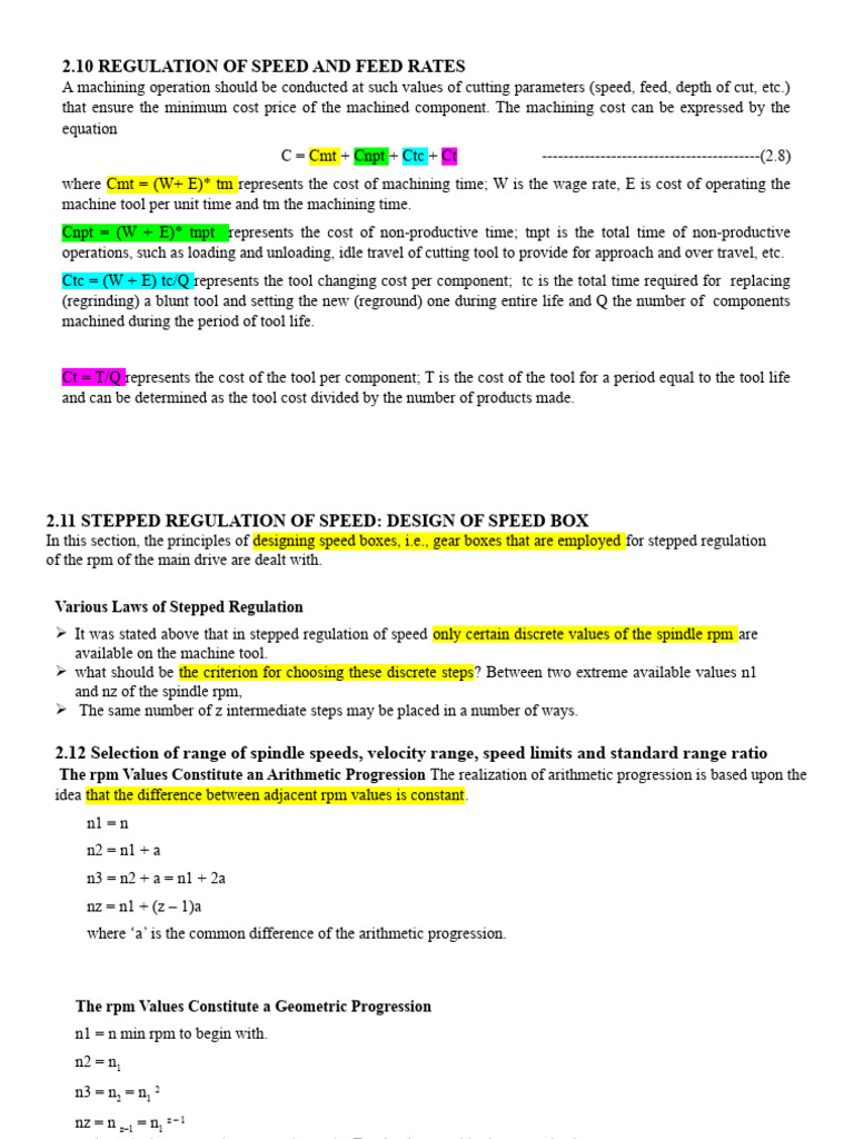 Machine Tool Drive and Mechanism Part II | PDF | Gear | Torque