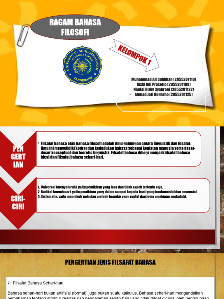 Ragam Bahasa Filosofi 1 | PDF | Seni & Disiplin Bahasa