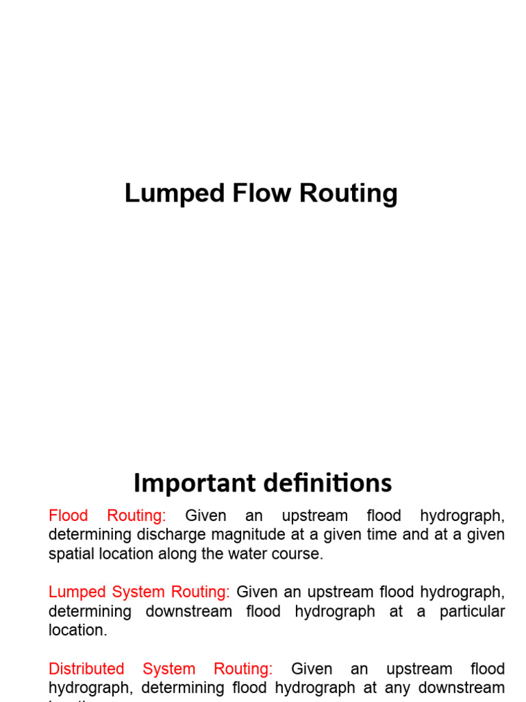 HPR Hydrologic Routing | PDF | Discharge (Hydrology) | Hydrology