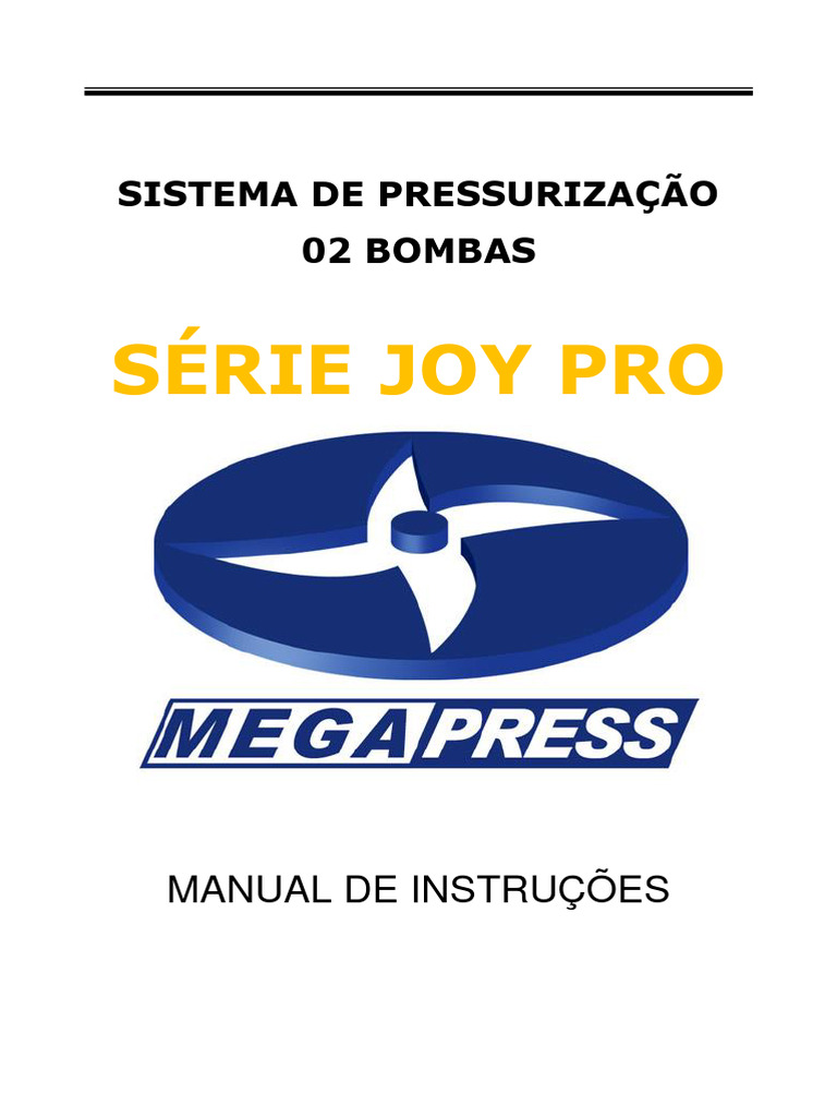 Manual JOY PRO-2R e 2S (Mail) | PDF | Bomba | Engenharia Elétrica