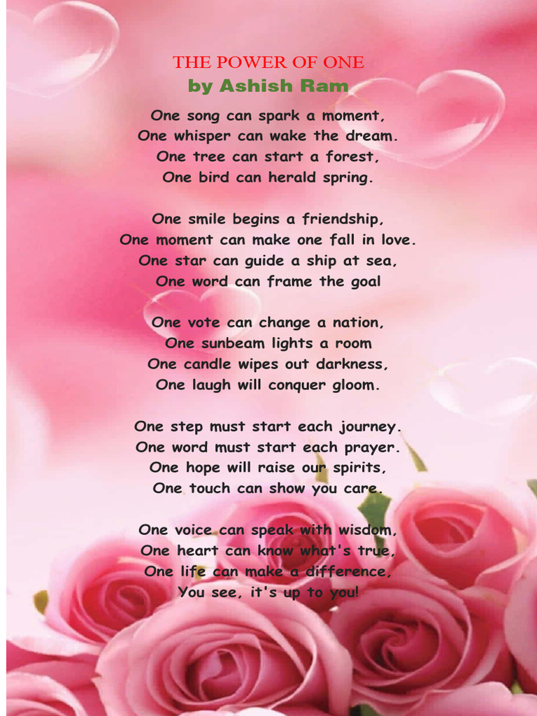 The Power of One | PDF