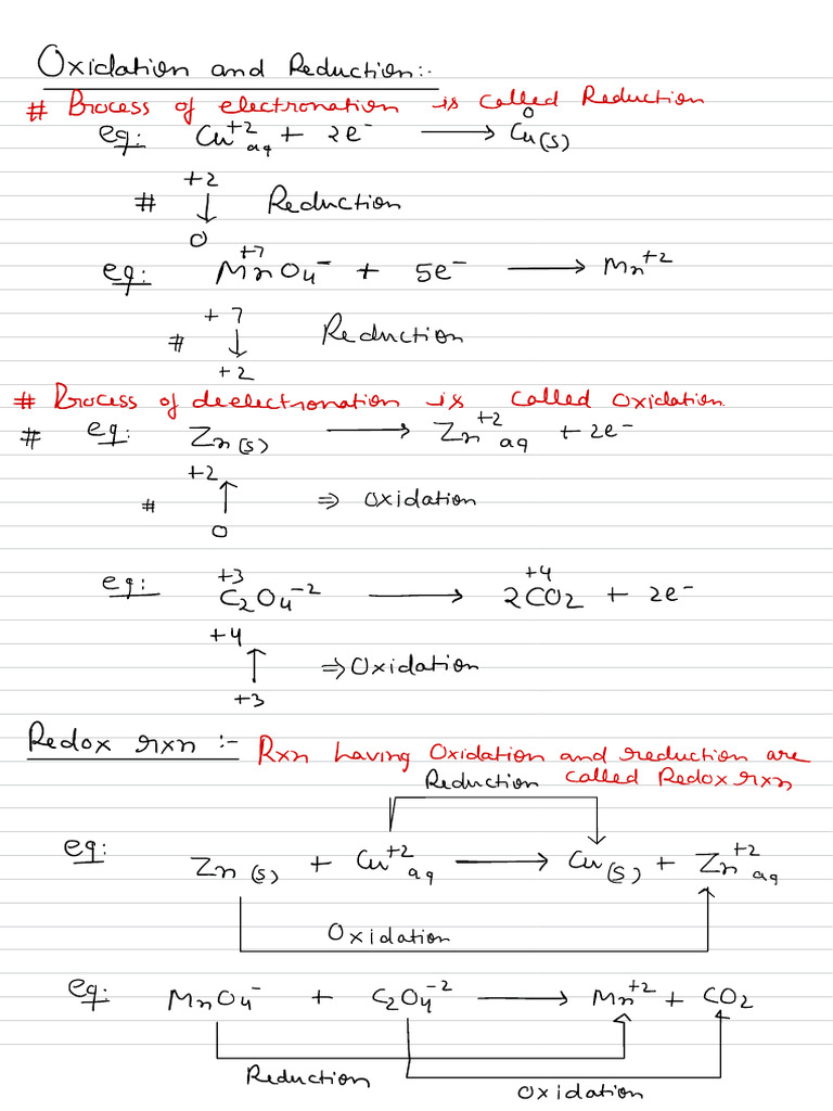 Redox Titration (IITian Notes - Kota) | PDF