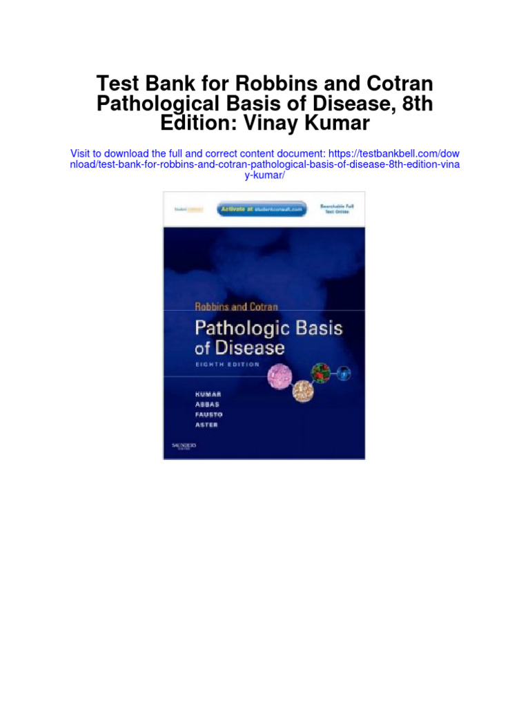 Instant Download Test Bank For Robbins and Cotran Pathological Basis of ...