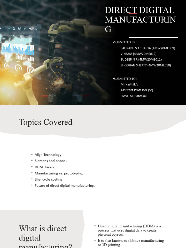 ..Direct Digital Manufacturing | PDF