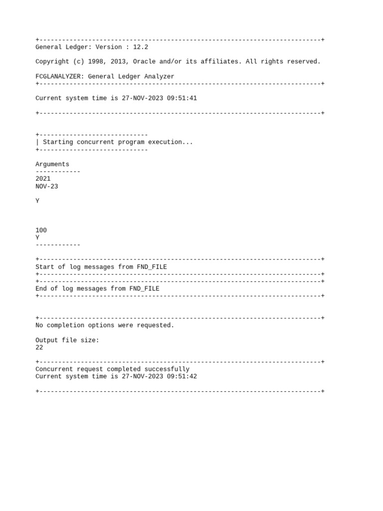 Log GL Analyzer | PDF