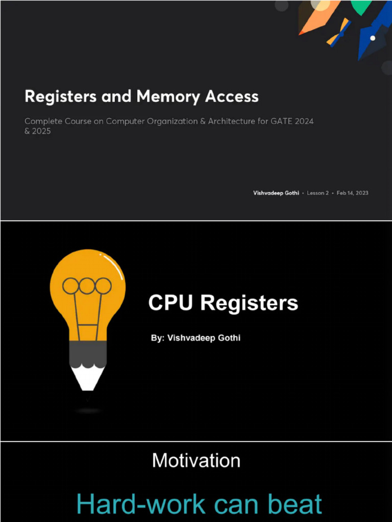 2.registers and Memory Access With Anno | PDF 2.registers and Memory Access With Anno | PDF