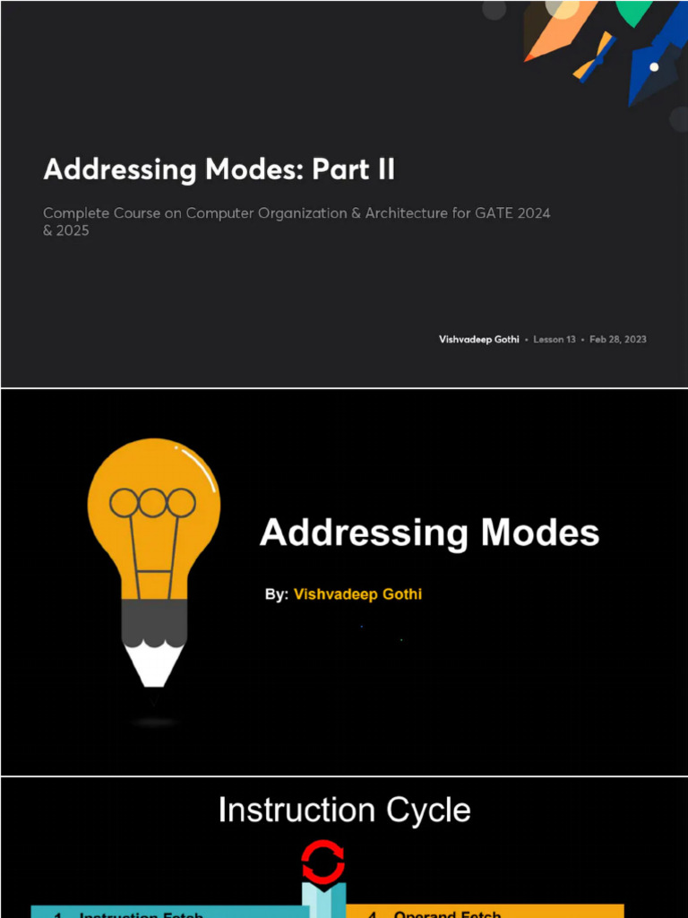 11.addressing Modes Part II With Anno | PDF