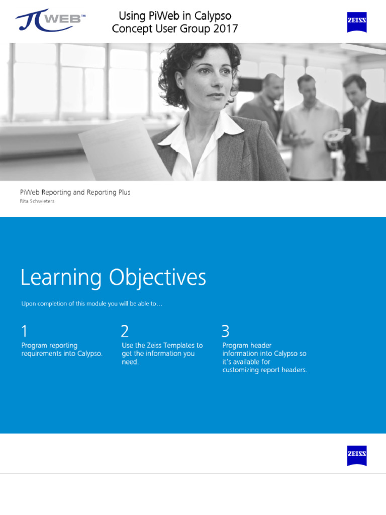 Using PiWeb in Calypso Concept User Group | PDF