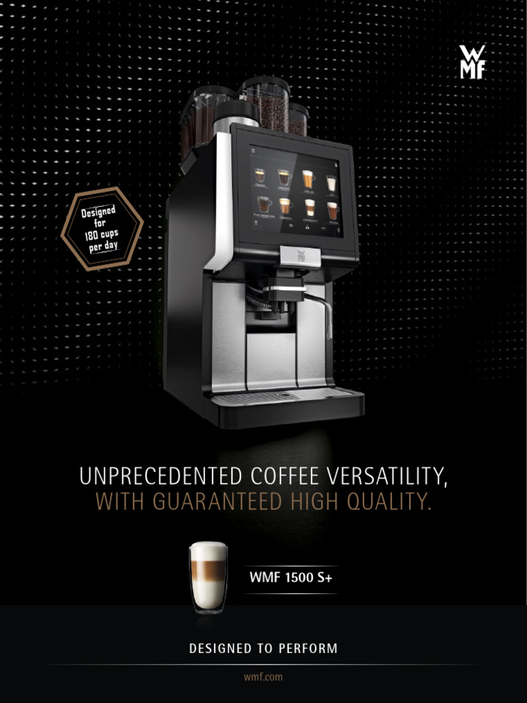 WMF Coffee Machines 1500splus Flyer en 2021 07 | PDF | Caffeinated ...