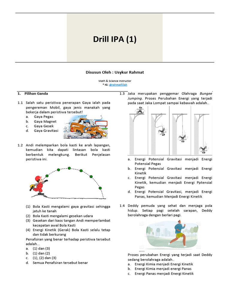 Latihan OSN IPA SD Fisika | PDF