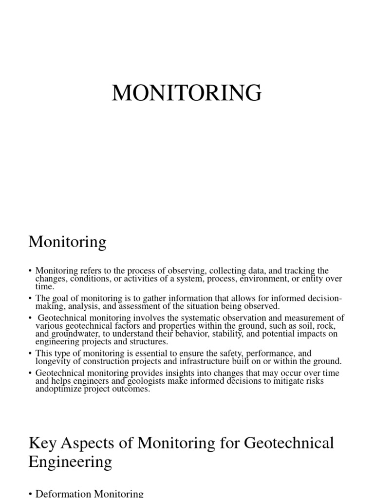 Monitoring | PDF | Stress (Mechanics) | Lidar