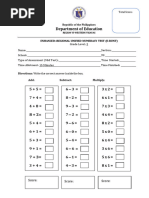 Grade 3 CRLA Assessment Scoresheet | PDF