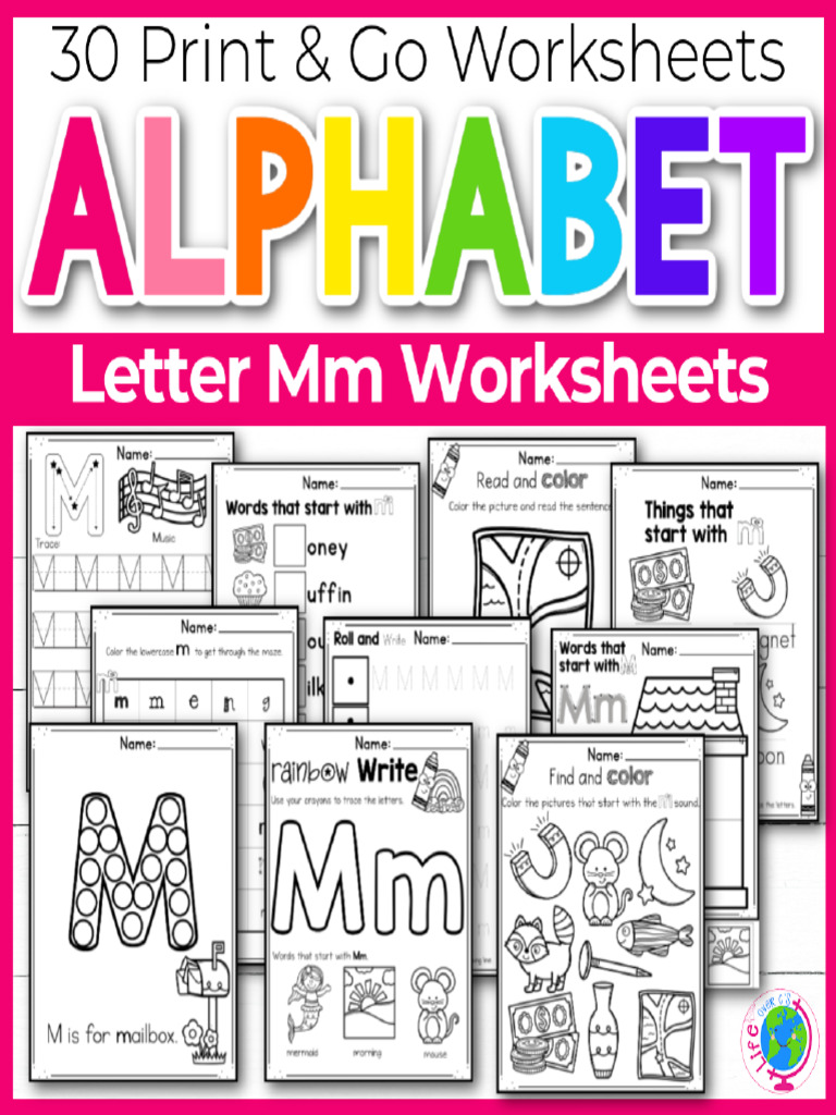 Letter M Worksheets | PDF