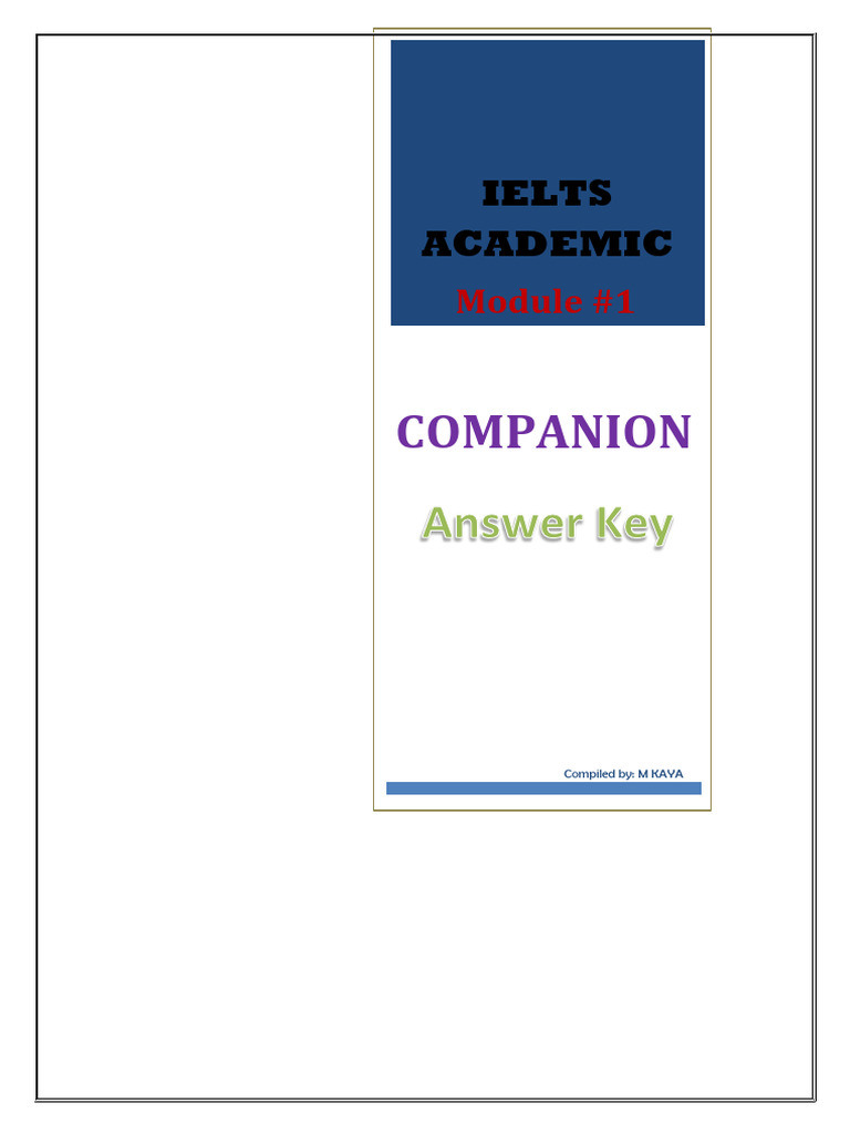 Ielts Academic 1 Companion Key | PDF | Noun | Phrase
