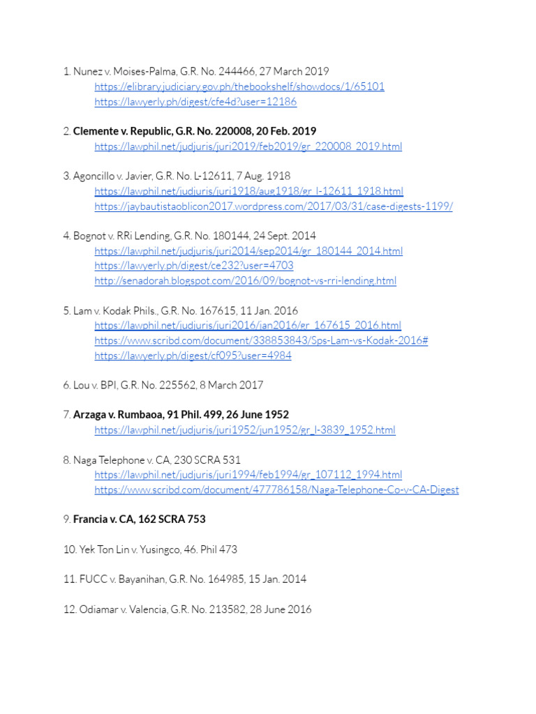 OBLICON Case Digest 2 | PDF | Law