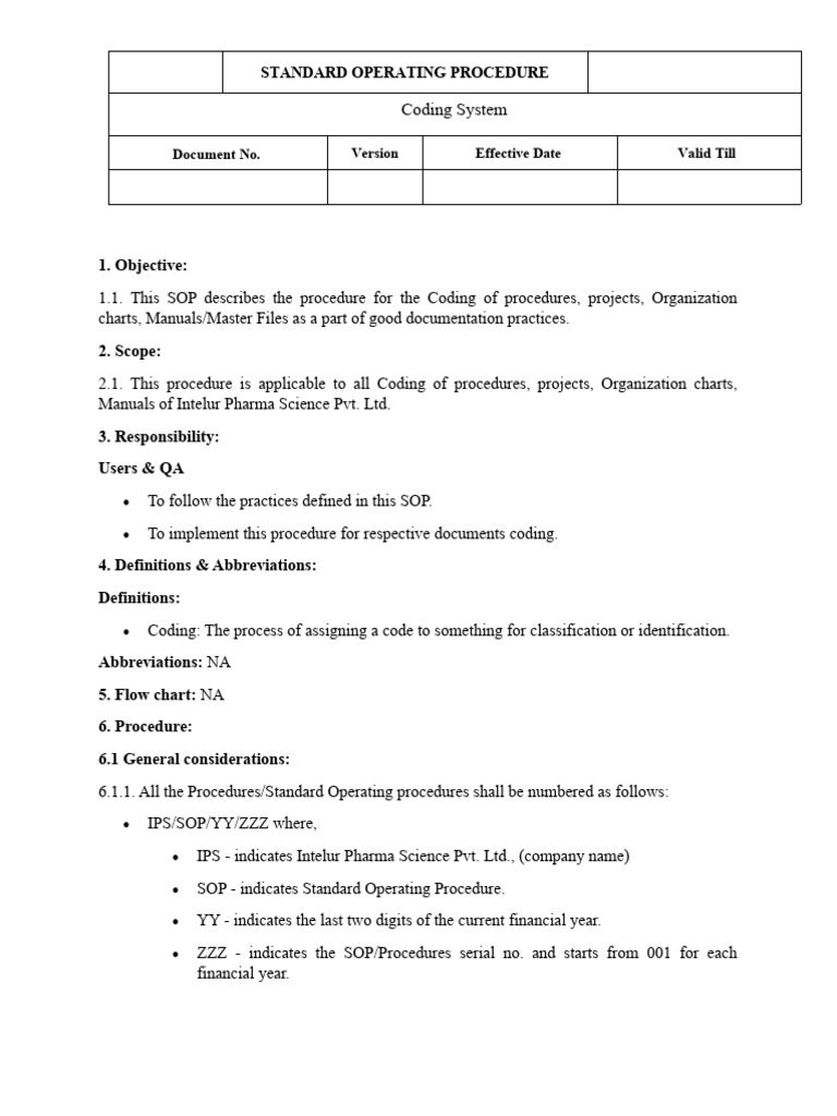 Sop Coding System Pdf Computing Software Engineering 5184