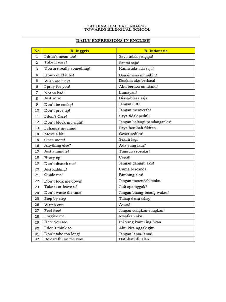English Daily Expressions and Idioms | PDF