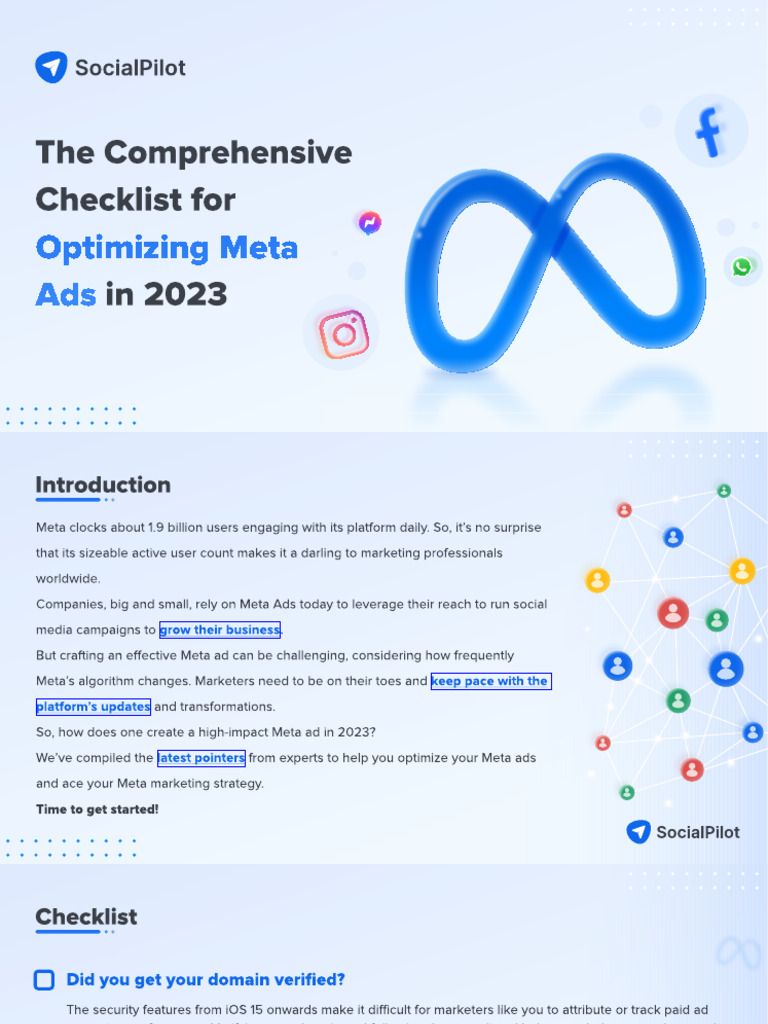 Meta Ads Checklist | PDF Meta Ads Checklist | PDF