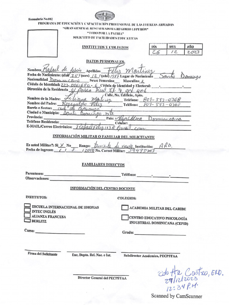 Acuse Beca Frances | PDF