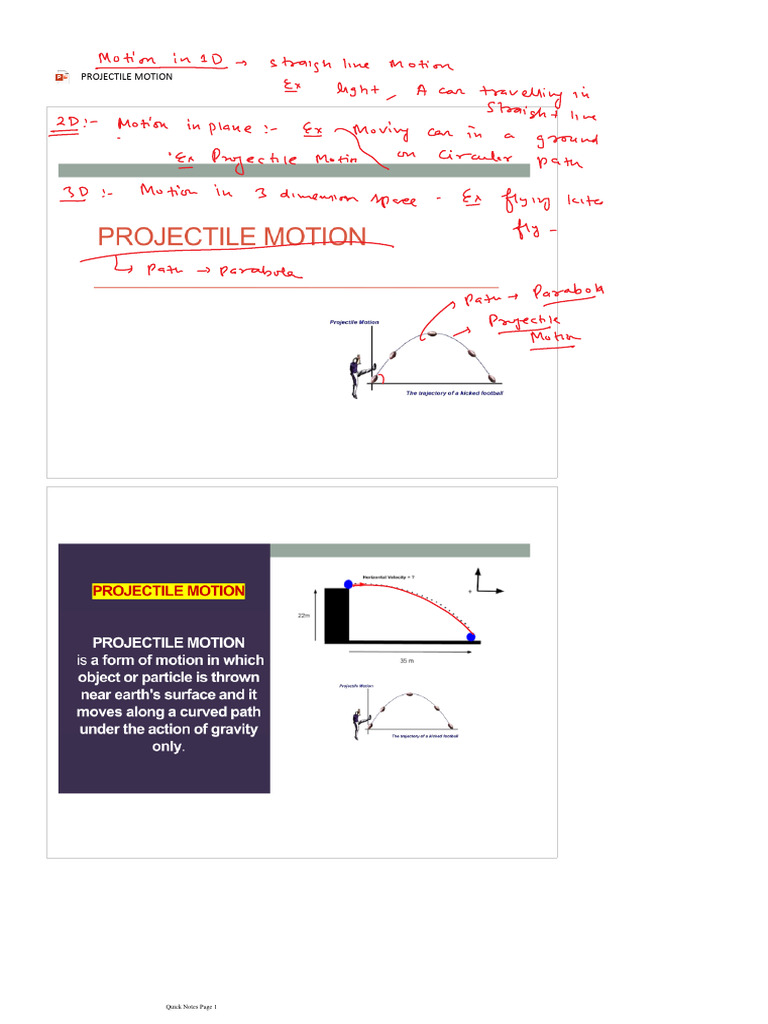 Understanding Projectile Motion Basics | PDF | Business