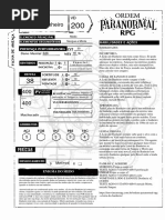 Ficha de NPCs e Criaturas Ordem Paranormal | PDF