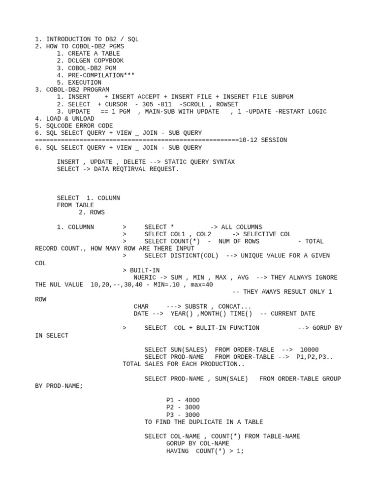Db2 Class 12 | PDF | Ibm Db2 | Sql