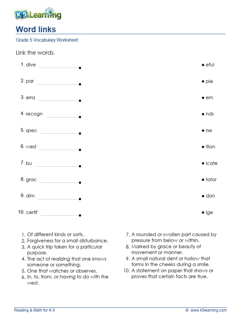 grade-5-link-words-2 | PDF