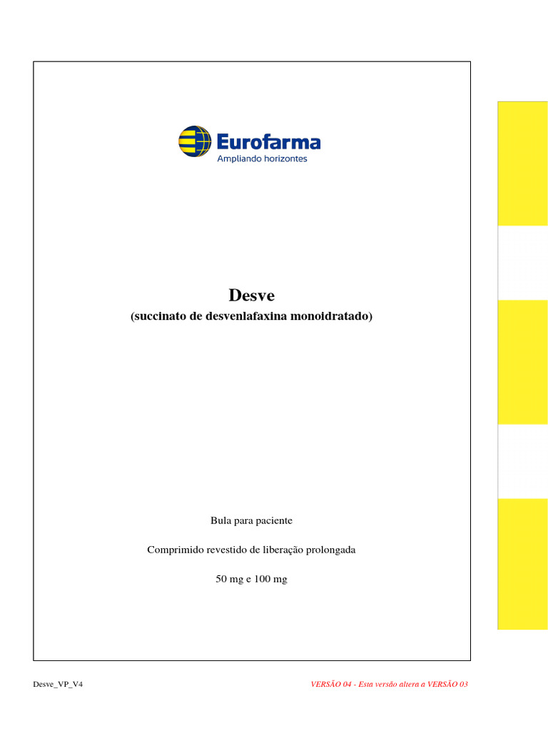 Bula do Desve (desvenlafaxina) | PDF | Gravidez | Antidepressivo
