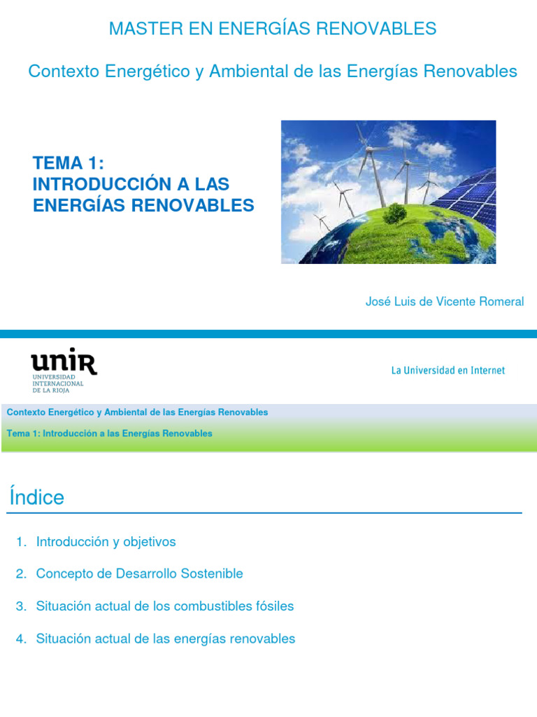 Contexto Energético de Energías Renovables | PDF | Combustibles | Gas ...