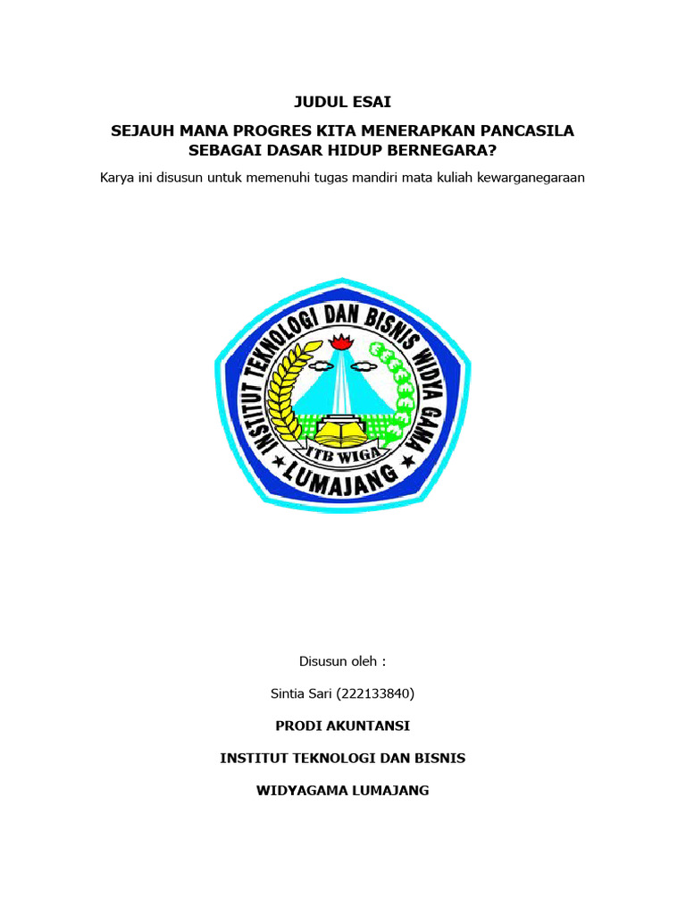 Esai KWN Hari Lahir Pancasila | PDF