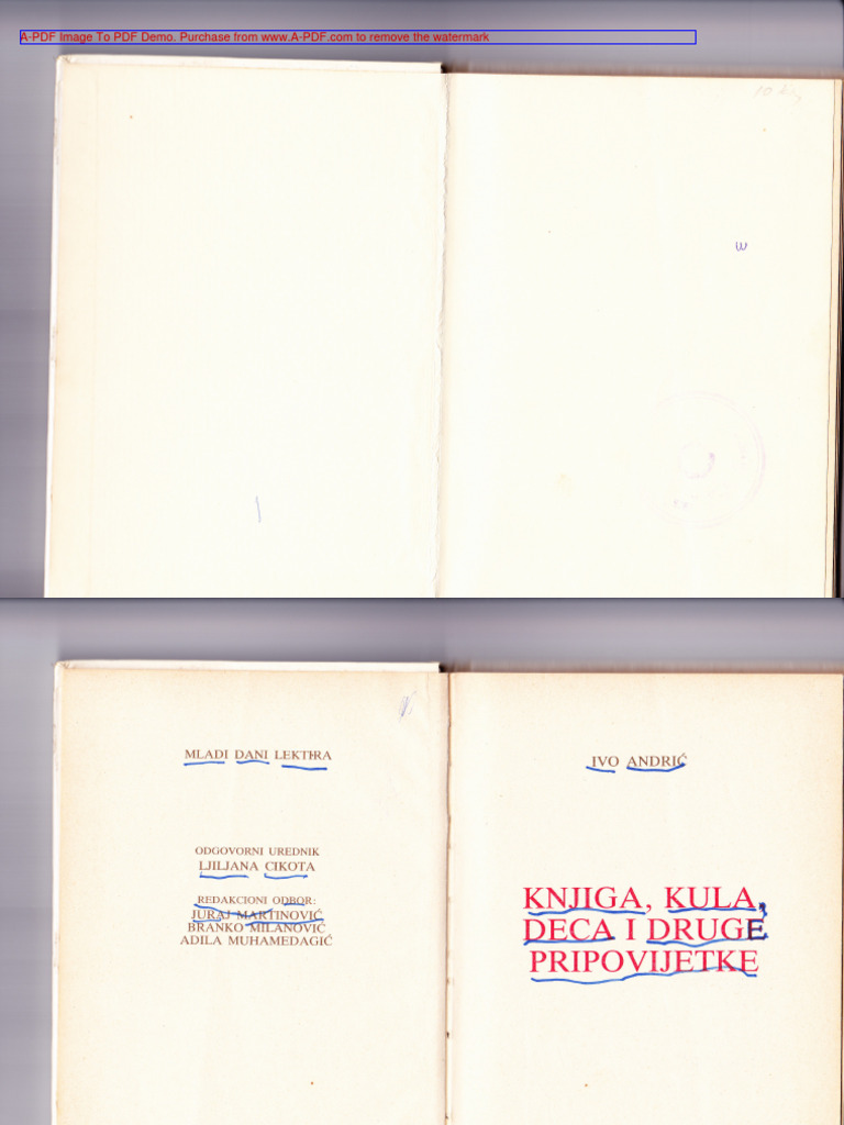 Idoc - Pub Ivo Andric Knjiga Kula Deca | PDF