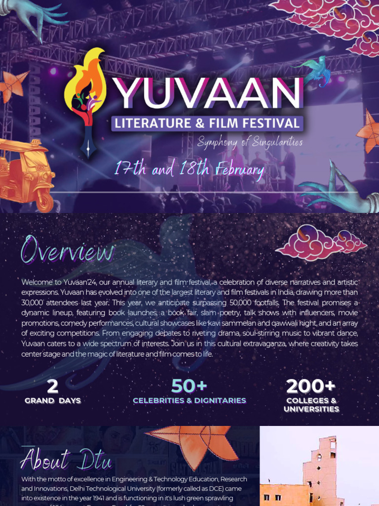 Yuvaan'24: India's Premier Lit & Film Fest | PDF