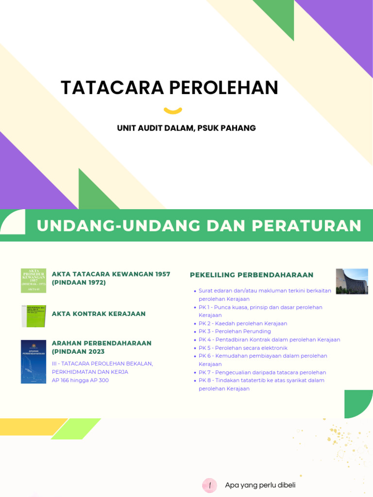 Tatacara Perolehan Kerajaan | PDF