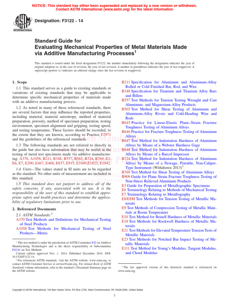 Astm F3122 14 | PDF