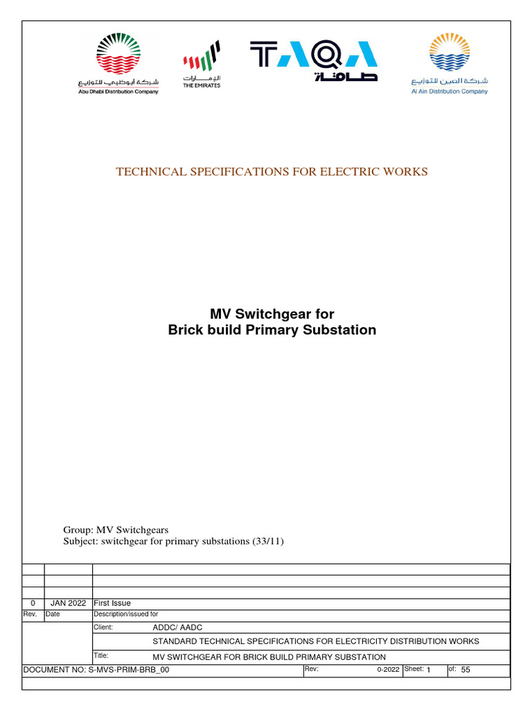 S MVS Prim BRB - 00 | PDF | Electrical Substation | Switch