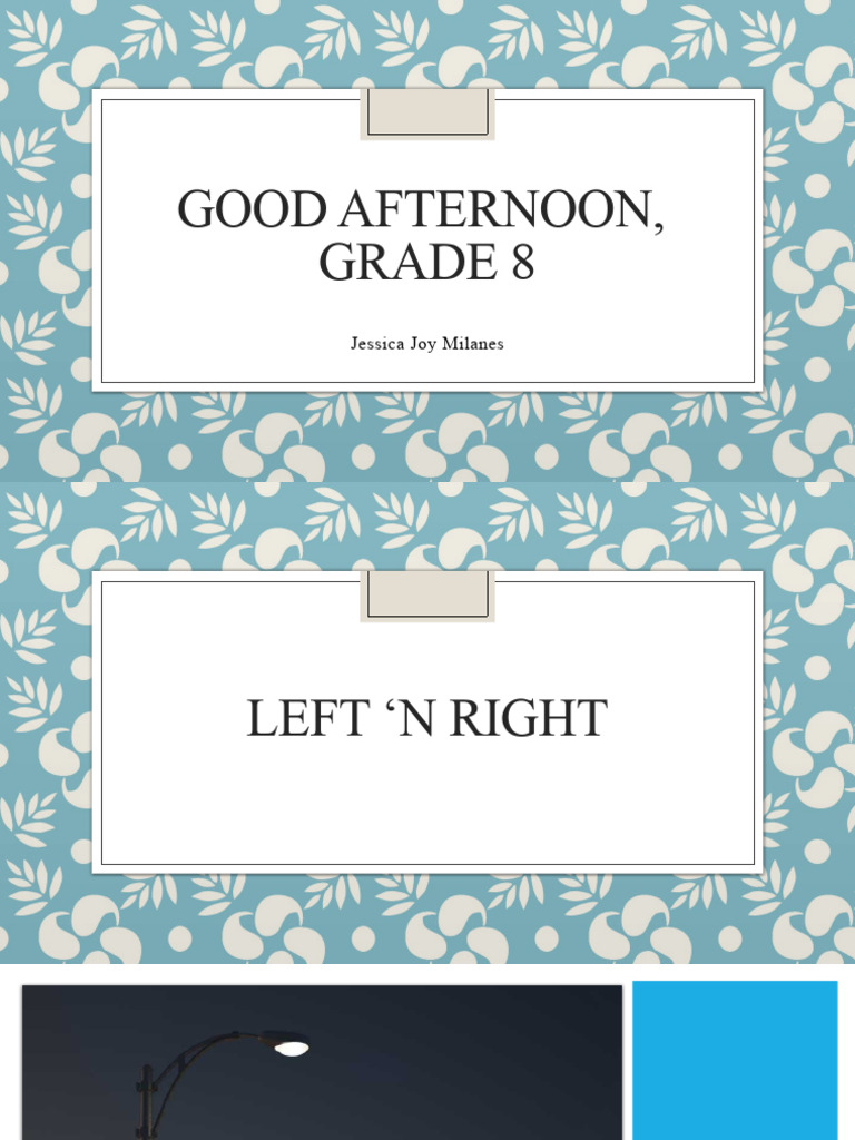 Parallel and Perpendicular Lines G8 | PDF