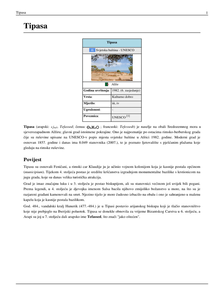 Tipasa | PDF