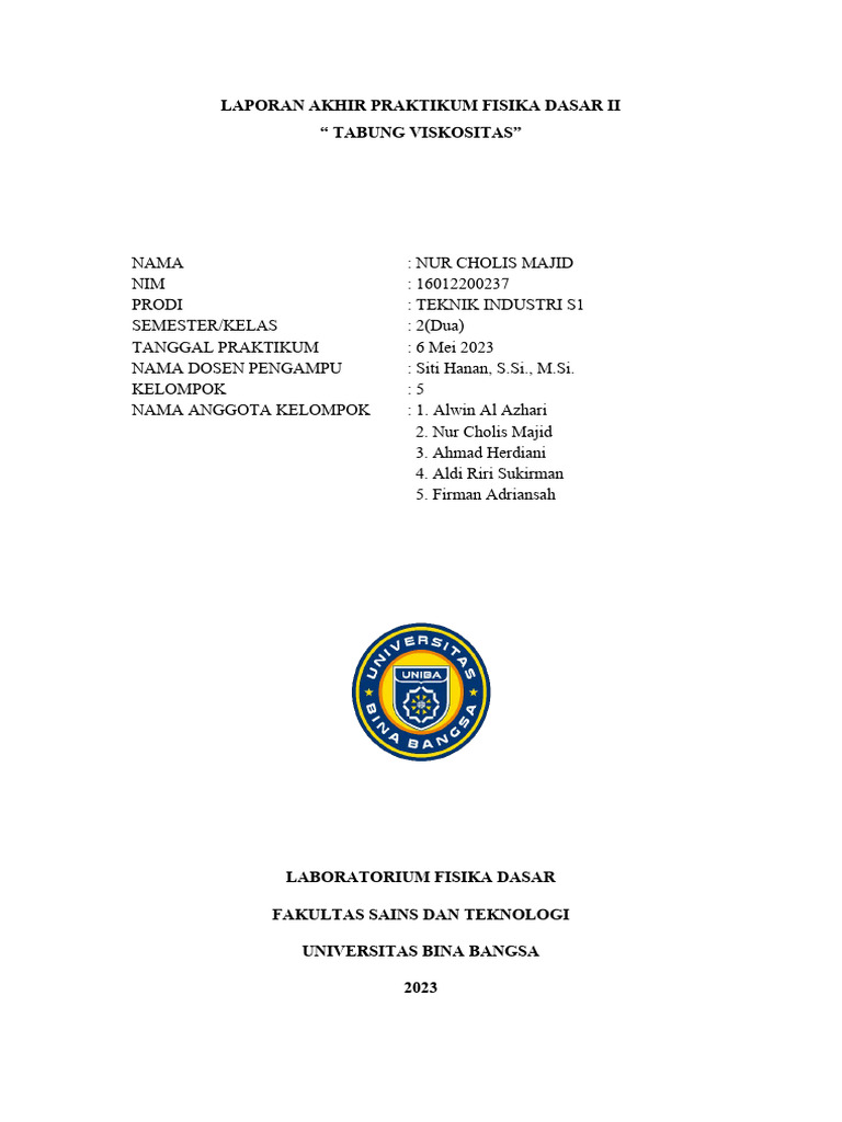 LAPRAK FISIKA Praktek 1 SMST 2 | PDF