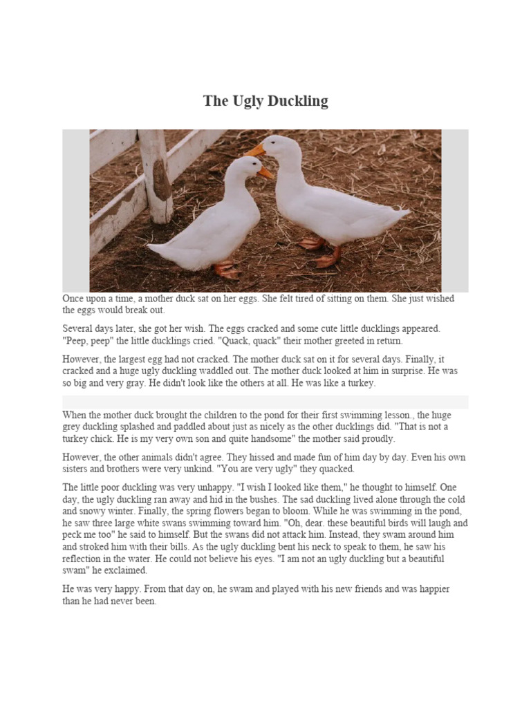The Ugly Duckling | PDF