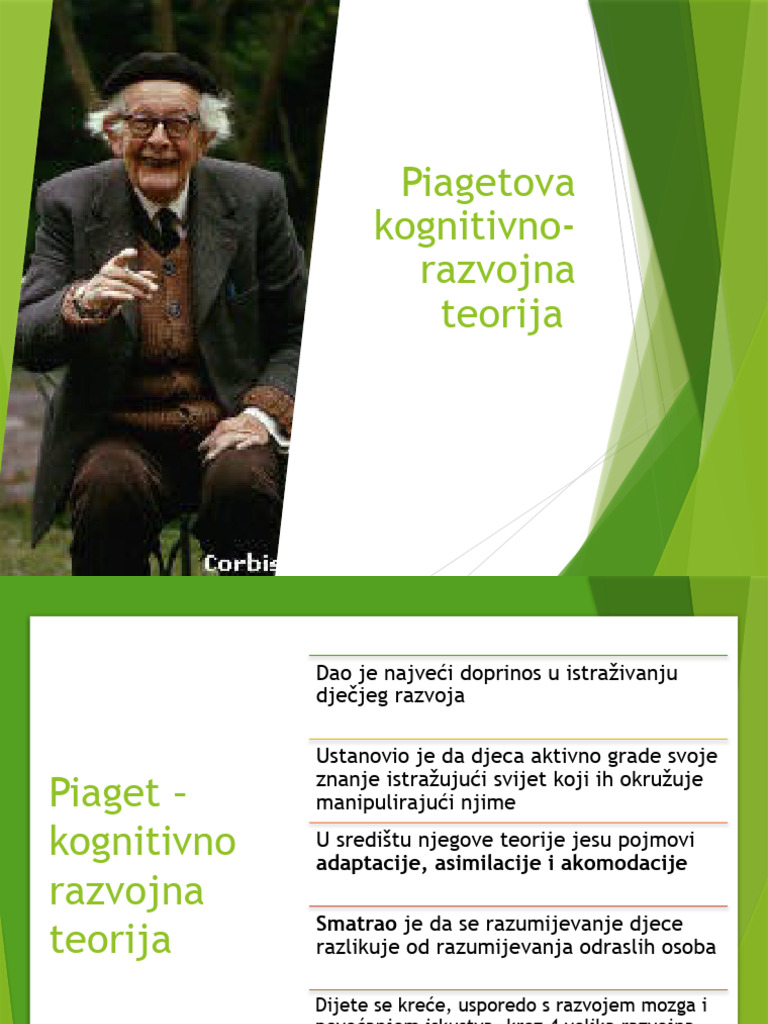 Piagetova Teorija Kognitivnog Razvoja 3 | PDF