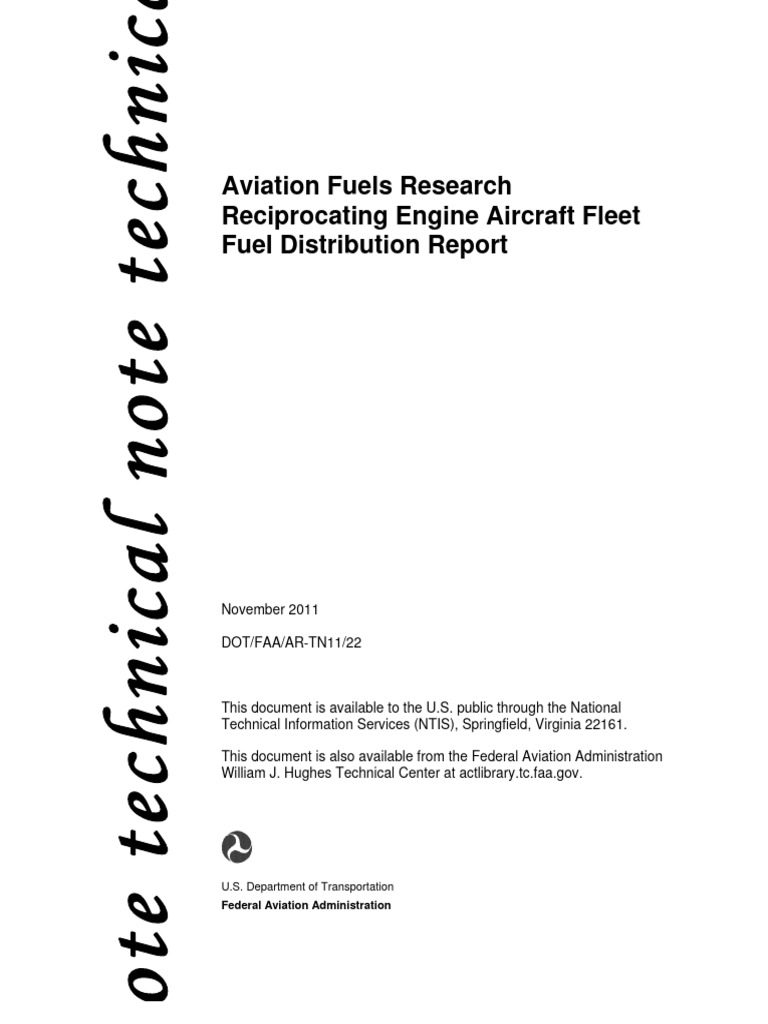 Technical Note Template Fuel Artn11-22 TCDS | PDF | Jet Fuel | Aviation