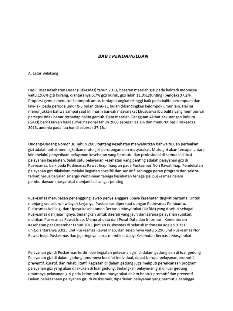 Babi Pendahuluan Tasha | PDF