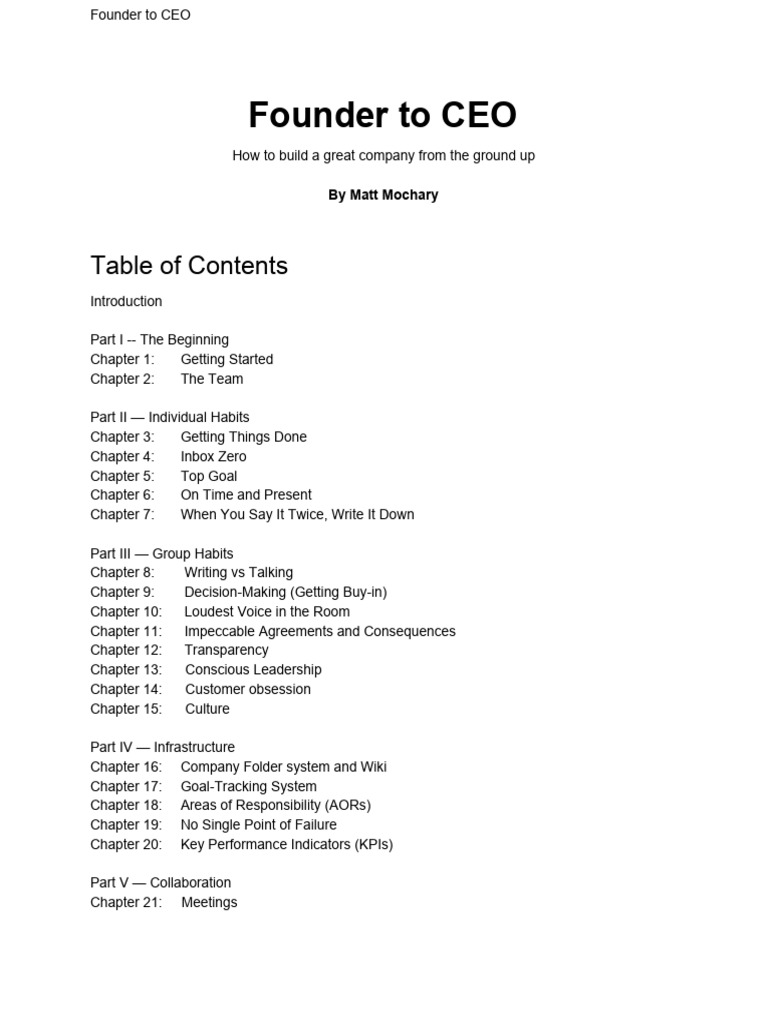 Founder 2 Ceo | PDF | Startup Company | Small Business & Entrepreneurs