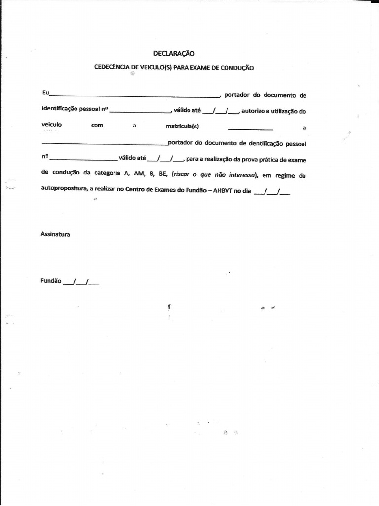 Cedência de Veiculo | PDF