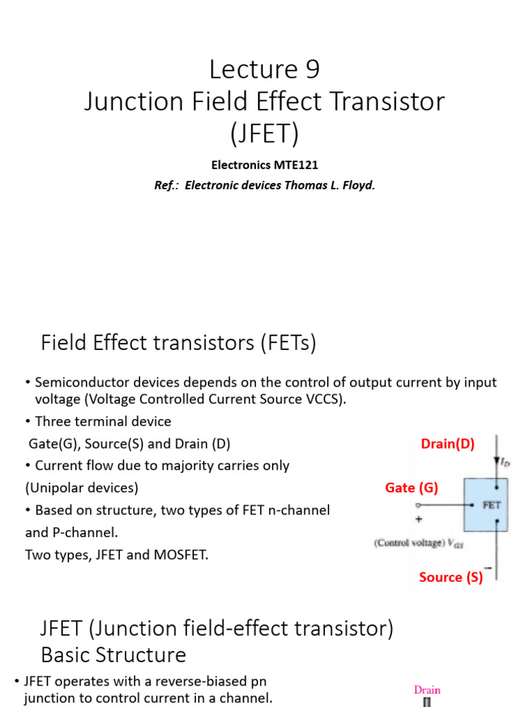 Lecture9 FETs | PDF