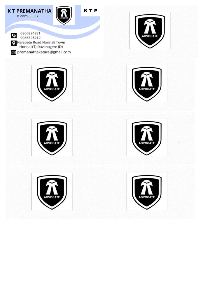 Visiting Card Back | PDF