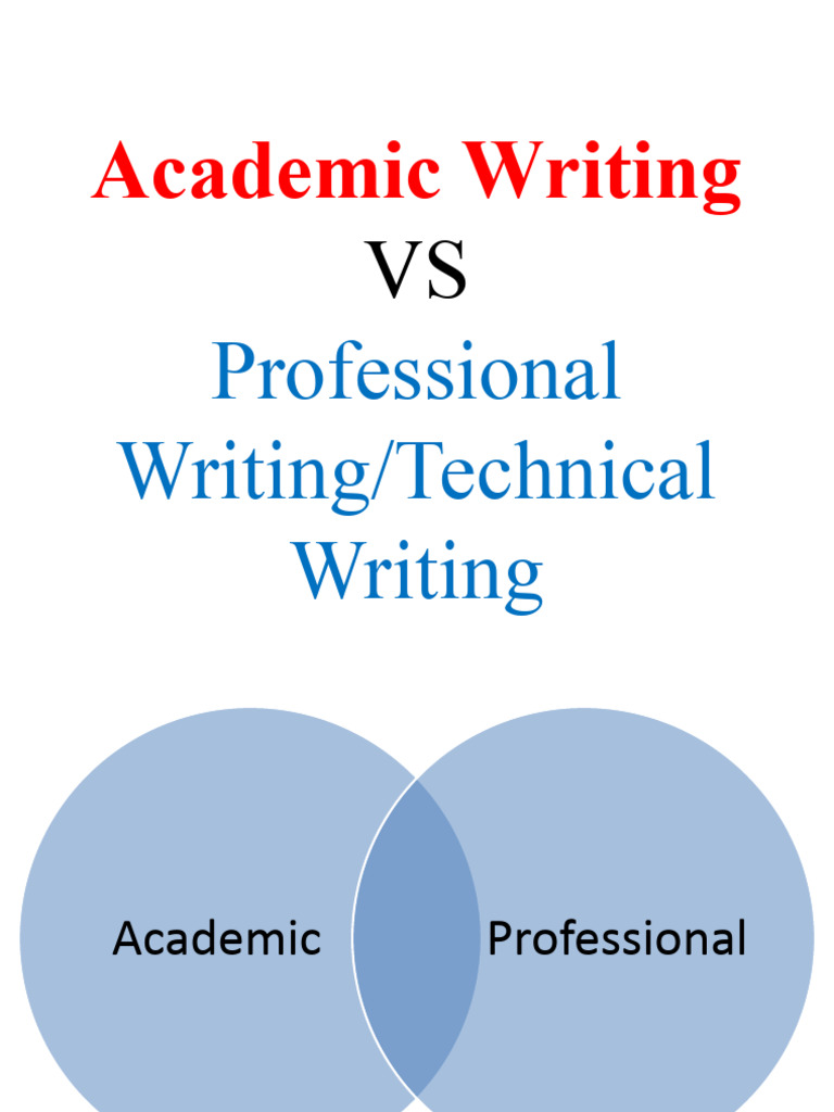 Academic Writing Vs Professional Writing | PDF