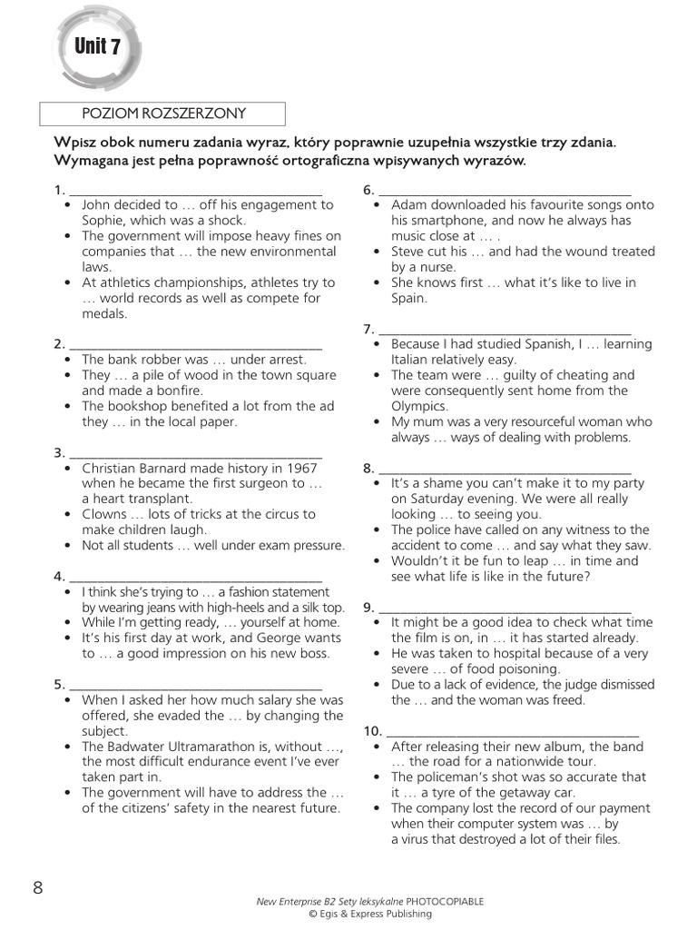 1 - Ne - b2 Sety Leksykalne U7i | PDF | Home & Garden